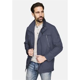 Outdoorjacke Cabano "CO-3 Funktionsjacke", Herren, Gr. 25, blau (dunkelblau), 100% Polyester, unifarben, lang, hoch geschlossener Ausschnitt, Jacken Outdoorjacke, sehr leicht und knitterarme Funktionsjacke