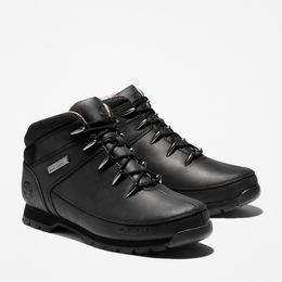 Schnürboots Timberland "EURO SPRINTMID LACE UP BOOT", Gr. 40, schwarz, Leder, Sportlich, Schuhe, Winterstiefel, Schnürstiefel, Winterschuhe