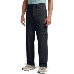 Zip-off-Hose Jack Wolfskin "WAGAMI ZIP OFF PANTS M", Herren, Gr. 56, Normalgr&ouml;&szlig;en, blau (schwarz, navy), Oberstoff: 94% POLYAMID, 6% ELASTHAN; Futter 1:00% POLYESTER, Hosen