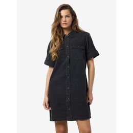 Jeanskleid Noisy may "NMNEW SIGNE S/S DENIM DRESS WG001BL NOOS", Damen, Gr. XL (42), N-Gr, schwarz, Denim/Jeans, Obermaterial: 100% Baumwolle, unifarben, Kleider