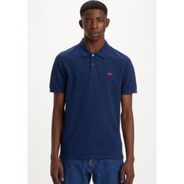 Levi's Poloshirt LEVI'S "LE SLIM HOUSEMARK POLO", Herren, Gr. L, blau (naval academy garmen), Piqué, Obermaterial: 96% Baumwolle, 4% Elasthan, Casual, slim fit, Shirts