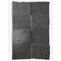 Teppich HEINE HOME Gr. 1, grau, B:60cm, Schurwolle, Wolle, Teppiche