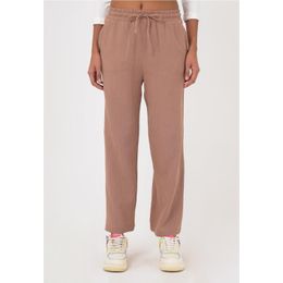 7/8-Hose FRESHLIONS "Mila", Damen, Gr. M, EURO-Gr&ouml;&szlig;en, braun, 100% Baumwolle, unifarben, lang, Hosen 7/8-Hose, im klassischen Design