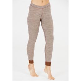 Thermohose WHISTLER "CAMEA", Kinder, Gr. 40, EURO-Größen, grau (grau, beige), 45% Wolle, 45% Polyester, 10% Elasthan, meliert, sportlich, lang, Hosen, mit hohem Merinowolle-Anteil