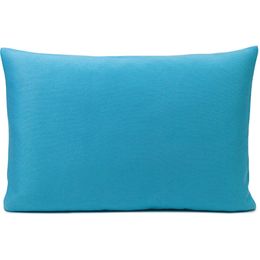 Gözze Kissenhülle GÖZZE "Rhodos" Gr. 3, blau (türkis), B:40cm L:60cm, Polyester, Obermaterial: 65% Polyacryl, 35% Polypropylen, Kissenbezüge