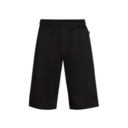 Jerseyhose TRIGEMA "TRIGEMA Bermuda aus Single-Jersey", Damen, Gr. L, US-Größen, schwarz, 100% Baumwolle, Hosen