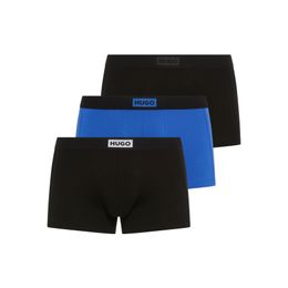 Trunk HUGO UNDERWEAR, Herren, Gr. L (52), open miscellaneous 960, Jersey, Obermaterial: 95% Baumwolle, 5% Elasthan, unifarben, figurbetont, Unterhosen, mit kontrastfarbigem Bund
