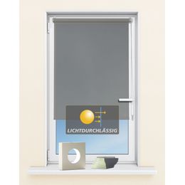 Seitenzugrollo Kutti "Seitenzugrollo 'Ida', Lichtschutz, Klemmfix, ohne Bohren, Fixmaß" Gr. 3, grau (taupe), B:80cm H:160cm, Polyester, Rollos, Sichtschutz, Sonnenschutz