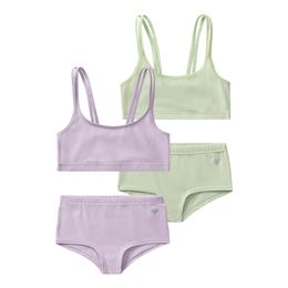 Set: Bustier Buffalo, Kinder, Gr. 182, N-Gr, lila (mint, flieder), Obermaterial: 92% Baumwolle, 8% Elasthan, unifarben, körpernah, BH-Sets, klassisch in schlichtem Design