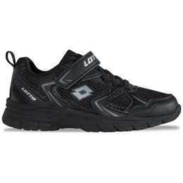 Sneaker Lotto, Kinder, Gr. 32, schwarz, Kunstfaser, Synthetik, Sportlich, Schuhe, - ohne Schnüren: mit Elastiksenkeln
