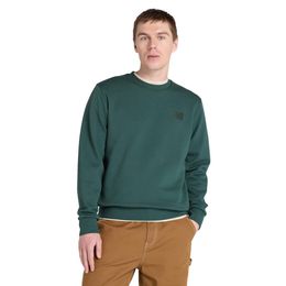 Sweatshirt Timberland "Silicon Badge (BB) Crew Neck", Herren, Gr. XL, grün (grün gables), Obermaterial: 80% Baumwolle, 20% Polyester, Sweatshirts