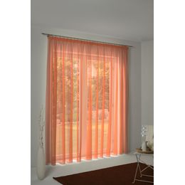 Vorhang WIRTH "LORCA" Gr. 1, orange, B:132cm H:150cm, Obermaterial: 66% Polyester, 34% Baumwolle, Gardinen