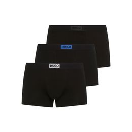 Trunk HUGO UNDERWEAR, Herren, Gr. M (50), bunt, Jersey, Obermaterial: 95% Baumwolle, 5% Elasthan, unifarben, figurbetont, Unterhosen, mit kontrastfarbigem Bund