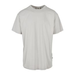 T-Shirt Urban Classics "Urban Classics Herren Organic Basic Tee", Herren, Gr. M, grau (lightasphalt), 100% Baumwolle, unifarben, Casual, normal, Rundhals, Shirts