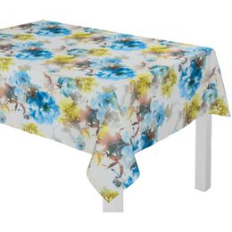 Tischdecke WIRTH "MOLINELLA" Gr. 4, blau, B:130cm L:190cm, Polyester, Tischdecken, Tischdecke