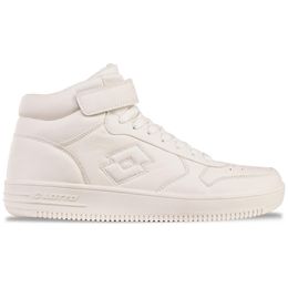 Sneaker Lotto, Damen, Gr. 39, wei&szlig;, Synthetik, clean, Schuhe Sneaker, - in angesagtem Midcut Basketball-Design
