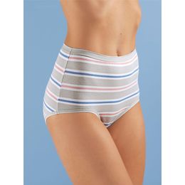 wäschepur Taillenslip WÄSCHEPUR, Damen, Gr. 44, bunt (4x gestreift), 95% Baumwolle, 5% Elasthan, Unterhosen