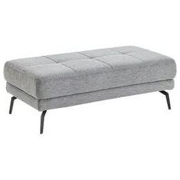 Hocker DIE PLANBAR "MP-IN20126", grau, B:132 H:45 T:68, 100% Polyester, Hocker, Sitzhocker, in Bezug Mircrofaser