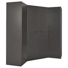 Schrank-Set INOSIGN BY RAUCH "Kleiderschrank Schrank Garderobe Wäscheschrank VANDOR", grau (graumetallic), B:164cm H:197cm T:164cm, Holzwerkstoff, Kastenmöbel-Sets, 4-türig mit viel Stauraum, Schränke einzeln stellbar MADE IN GERMANY