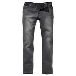 Straight-Jeans Bruno Banani "Hutch", Herren, Gr. 36, Länge 30, grau (grau wash), Denim/Jeans, Obermaterial: 98% Baumwolle, 2% Elasthan, unifarben, Modisch, normal lang, Jeans, gerade Beinform, teilweise mit modischen Destroyed-Effekten