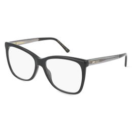 Jimmy Choo JC362 Brille Damen | Fassung: Vollrand, Quadratisch, Schwarz Transparent