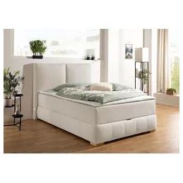 Boxbett OTTO HOME "Wehma", beige, B:150cm L:213cm, Komplettbetten, in H2, H3 & H4 wählbar, inklusive Topper