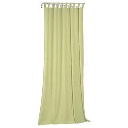 Vorhang WIRTH "Sunday", grün, B:142cm H:375cm, Baumwolle, Polyester, Gardinen, nach Maß