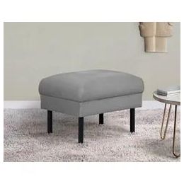 Hocker Home Affaire "Lillibeth Polsterhocker, Sitzhocker, Maße B/T/H: 64/50/48 cm", grau, B:64cm H:48cm T:50cm, 100% Polyester, Hocker, Fußhocker, passend zur Serie "Lillibeth", auch in Cord und Samtoptik