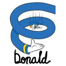 Bild Komar "Donald Duck Spiral", bunt (farbe bild(er): bunt), B:50cm H:70cm, Papier, Holz, Bilder, Wandbild zur Dekoration im Kinderzimmer - ohne Rahmen