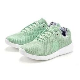 Sneaker Lascana ACTIVE, Damen, Gr. 43, grün (mintgrün), Obermaterial: 100% Textilmaterial. Futter: 100% Textilmaterial. Decksohle: 100% Textilmaterial. Laufsohle: 100% Synthetik, unifarben, Schuhe, mit Wohlfühlinnensohle, Schnürhalbschuh, Freizeitschuh VEGAN