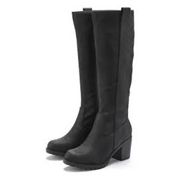 Weitschaftstiefel Lascana, Damen, Gr. 39, XL-Schaft, schwarz, Obermaterial: 100% Lederimitat. Futter: 100% Textilmaterial. Decksohle: 100% Textilmaterial. Laufsohle: 100% Synthetik, unifarben, Elegant, Schuhe Reißverschlussstiefel Weitschaftstiefel, Stiefel, Stiefelette, langer Stiefel, Blockabsatz, Cowboy Stil VEGAN, Topseller