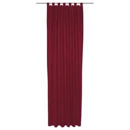 Vorhang WIRTH "Westport" Gr. 4, rot, B:132cm H:245cm, Jacquard, Polyester, Gardinen