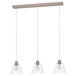 Eglo Hängeleuchte "COPLEY", rosa (roségoldfarben), H: 110cm, 1 Stk., Leuchten, Hängeleuchte aus Stahl, Alu - exkl. E27 - 40W