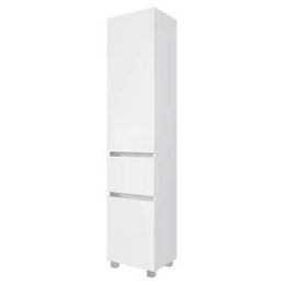 Seitenschrank Welltime "Baabe", weiß, B:40cm H:180cm T:35cm, Holzwerkstoff, Schränke, 40 cm breit, Softclose-Funktion, viel Stauraum