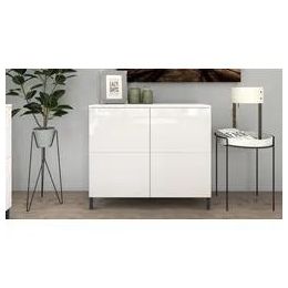 borchardt Möbel Kommode BORCHARDT MÖBEL "Haama", weiß (weiß hochglanz), B:93cm H:80cm T:35cm, Spanplatte, Sideboards, Breite 93 cm