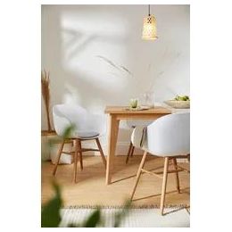 Aufbewahrungskorb GUTMANN FACTORY "Borgholm", beige (natur), B:30cm H:30cm, Aufbewahrungsboxen, Korbware Deko-Korb, mit Oberkante und Griffen aus Bambus (3er-Set)
