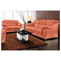 Sit & More Polstergarnitur SIT & MORE "Savona, B: 148 bzw. 198 cm", orange (terrakotta,), H:90cm T:90cm, Sitzmöbel-Sets, Set: 2- & 3er-Sofa, mit Federkern