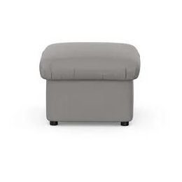Hocker DOMO collection "Pegnitz", grau, B:60cm H:39cm T:60cm, 100% Polyester, Hocker, Polsterhocker