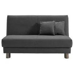 ell+ell Schlafsofa ELL + ELL "Enny", grau, B:145cm T:100cm, Sofas, Liegefläche Breite 120 oder 140 cm, Liegehöhe 40 cm, Füße alufarben