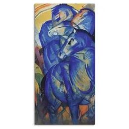 Wandbild Artland "Turm der blauen Pferde. 1913", blau (farbe bild(er): blau), B:20cm H:40cm, Bilder, als Leinwandbild, Poster in verschied. Gr&ouml;&szlig;en