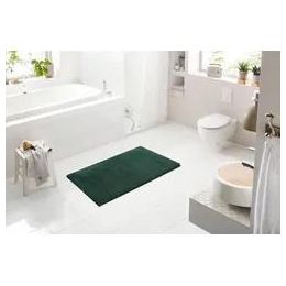 Badematte Kleine Wolke "Cloudy" Gr. 2, grün (tanne), H:24mm, Polyester, Badematten, Badteppich, Uni-Farben, besonders weiche Haptik, waschbar