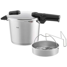 Fissler Schnellkochtopf Vitaquick, Silber, Metall, 6.0 L, 43.5 cm, Druckregelventil, Sicherheitsverschluss, Kochen, T&ouml;pfe, Schnellkocht&ouml;pfe