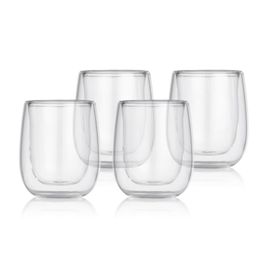 gourmetmaxx Espressothermogl&auml;ser, Transparent, Glas, 4-teilig, 80 ml, 6.5x7.5x5.5 cm, doppelwandig, Essen & Trinken, Gl&auml;ser, Gl&auml;ser-Sets