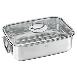 R&ouml;sle R&ouml;sle Br&auml;ter Elegance, Transparent, Metall, rechteckig, 28.3x17.9x40.3 cm, backofengeeignet,backofengeeignet, Kochen, T&ouml;pfe, Br&auml;ter