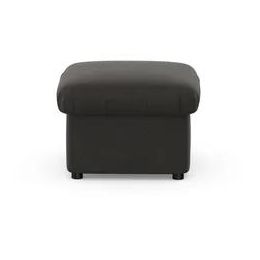 Hocker DOMO collection "Pegnitz", braun (espresso), B:60 H:39 T:60, 92% Polyester, 8% Nylon, Hocker, Polsterhocker