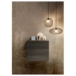 Hängevitrine Inosign "City", schwarz, B:55cm H:50cm T:30cm, Schränke, Hängeschrank, zeitlos modern, Breite 55 cm