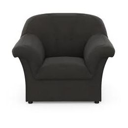 Sessel DOMO collection "Pegnitz zeitlos, elegante Armlehnen, komfortabel", braun (espresso), B:105cm H:82cm T:82cm, 92% Polyester, 8% Nylon, Sessel, Polstersessel