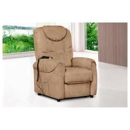 Sit & More TV-Sessel SIT & MORE "Bastian", braun (café), B:75cm T:92cm, Kunstleder SOFTLUX;Luxus-Microfaser ALTARA NUBUCK (100% Polyester);Luxus-Microfaser ALTARA NUBUCK (95% Polyester / 5% Baumwolle), Sessel, wahlweise manuell verstellbar oder mit Motor und Aufstehhilfe