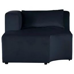 Ottomane LEONIQUE "Alexane", blau, B:97cm H:70cm T:118cm, Sofas, Modul zum eigenen Zusammenstellen; viele Bezugsqualitäten und Farben