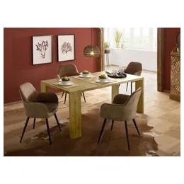 Esstisch Home Affaire "Marbella", braun (akazie), B:180cm H:75cm T:90cm, Tische, aus massivem Akazienholz, in unterschiedlichen Tischgrößen